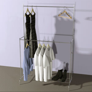 Rack de ropa básico 2 niveles - Rejiplas